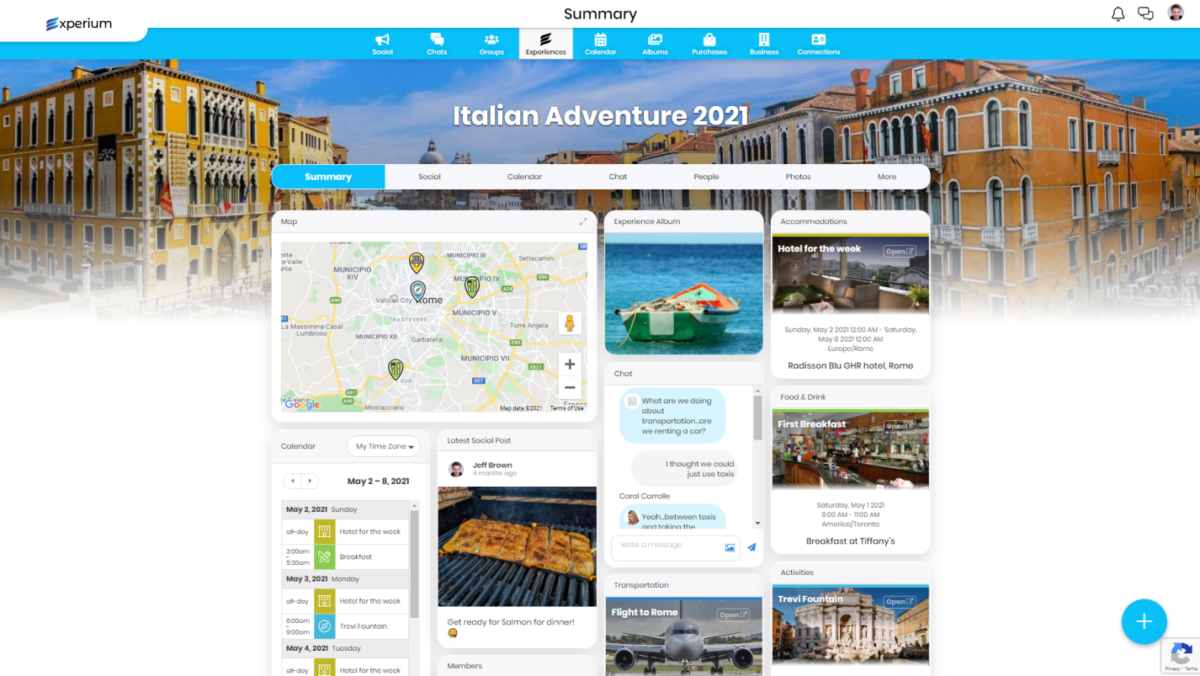 Experium: The Experience App for all your Life Experiences!